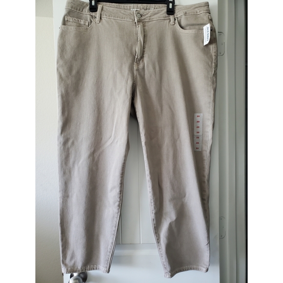Old Navy | Jeans | Taupe Color Og Straight High Rise Jeans Size 2 ...